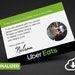 Uber Eats Delivery Driver Thank You Card, Personalized, Printable Card ...