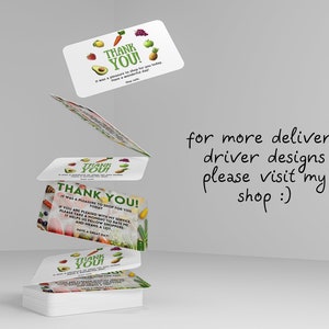 Delivery Driver Personalized Thank You Note, Printable, Doordash Card ...
