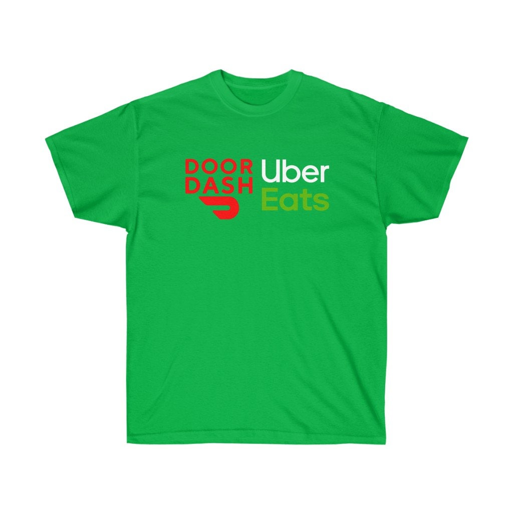 Doordash Uber Eats Cotton Tee T-shirt USA Made Superior - Etsy