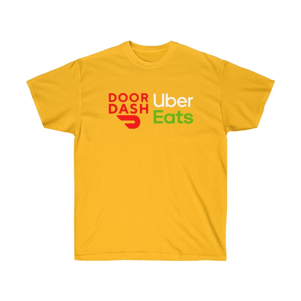 Doordash, Uber Eats Cotton Tee T-shirt | USA Made, Superior Quality! - Etsy