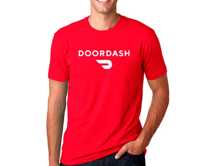 DOORDASH Logo Printing as Pictures Full Front 12 Wide on Several Colors ...