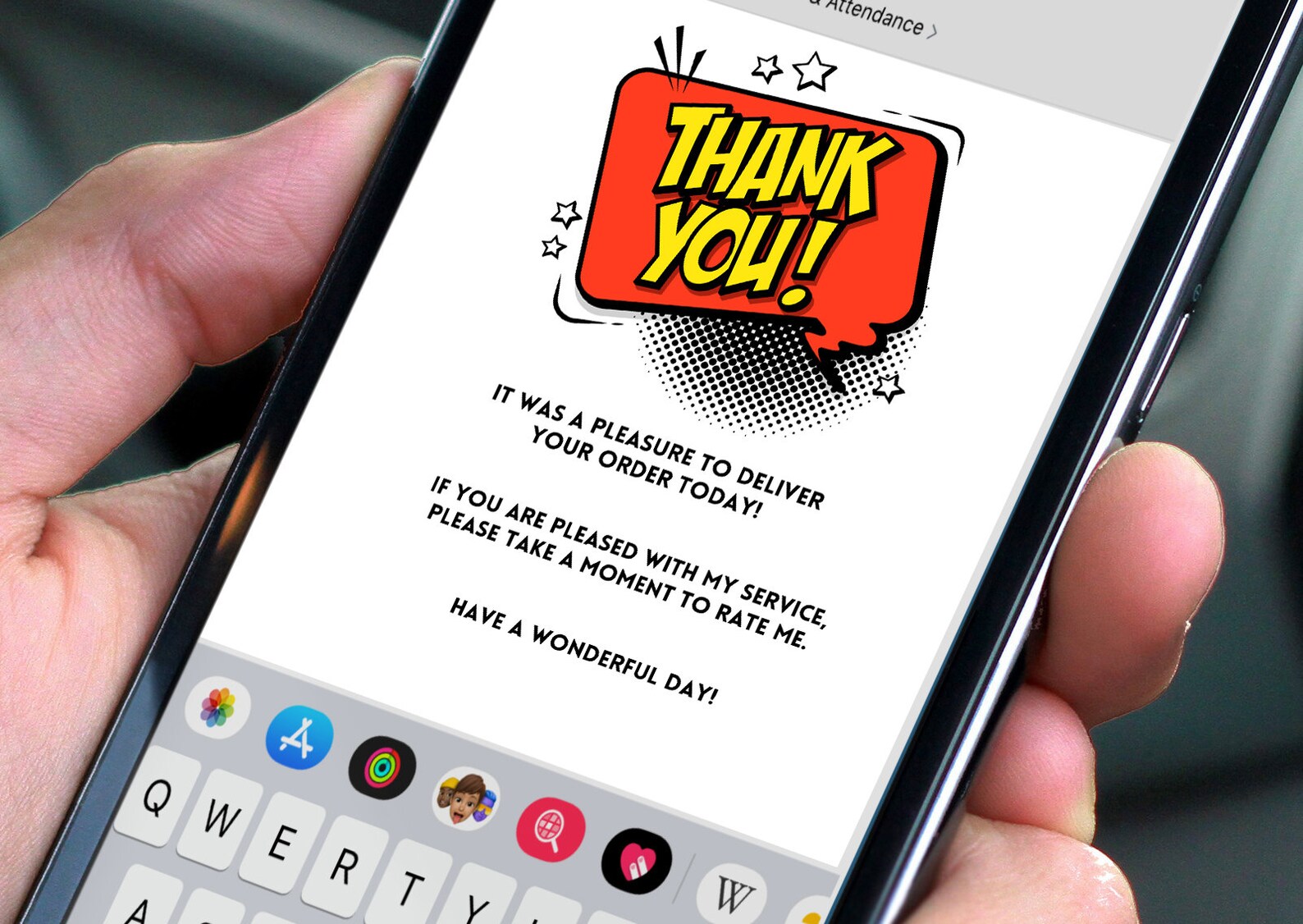 Food Delivery Thank You Note for Good Rating Food Delivery | Etsy