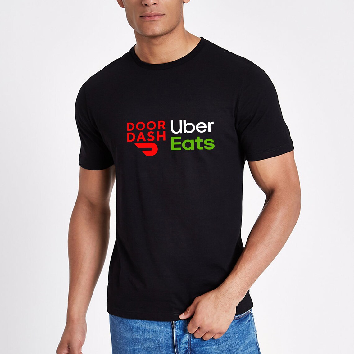 Doordash Uber Eats Cotton Tee T-shirt USA Made Superior - Etsy