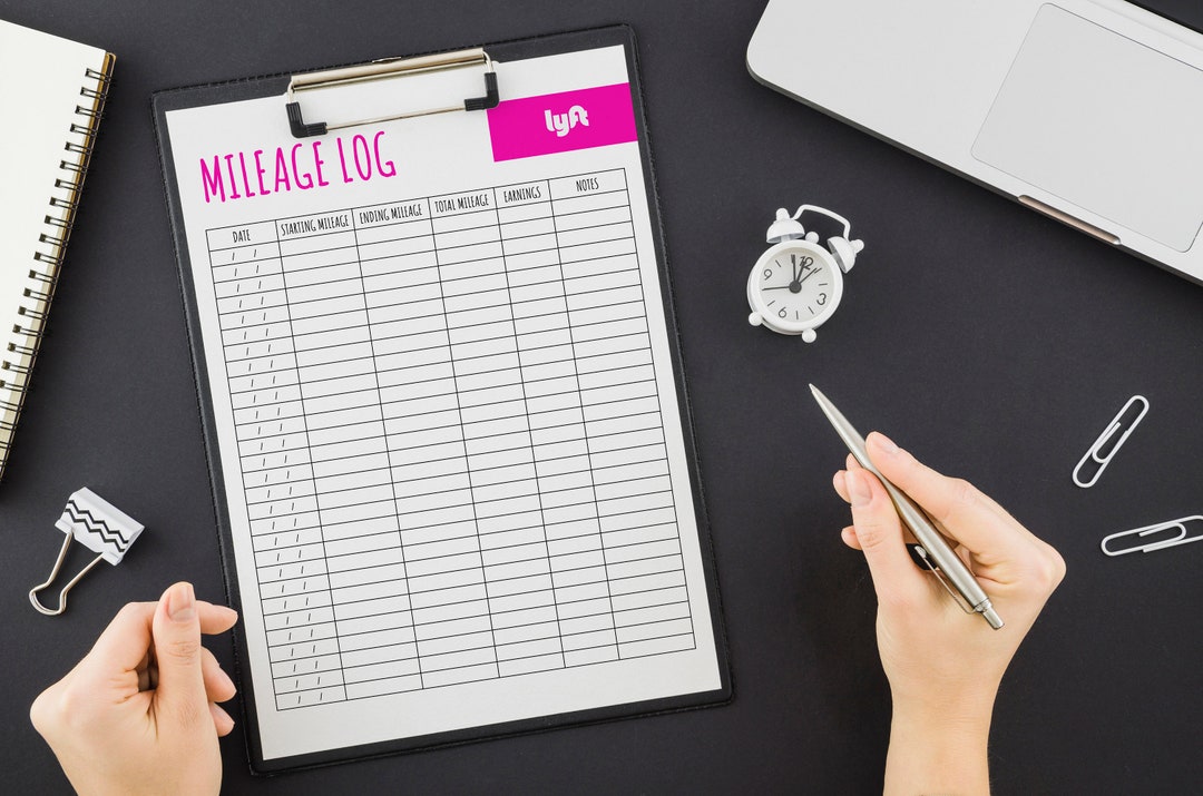 Mileage Log - Lyft Business Mileage Tracker - Etsy