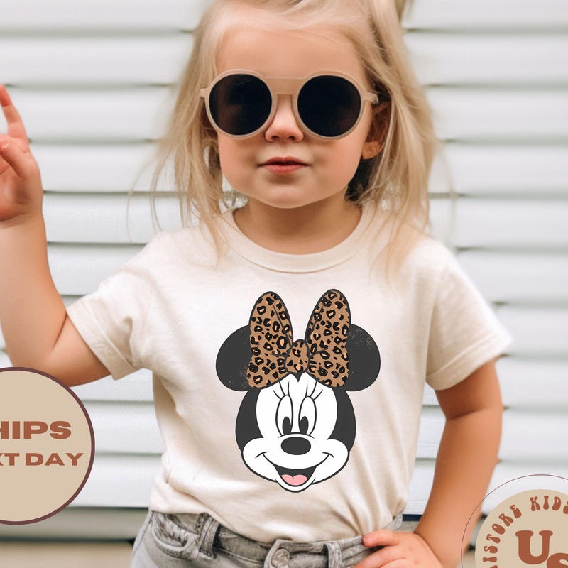 Leopard Minnie Mouse - Etsy
