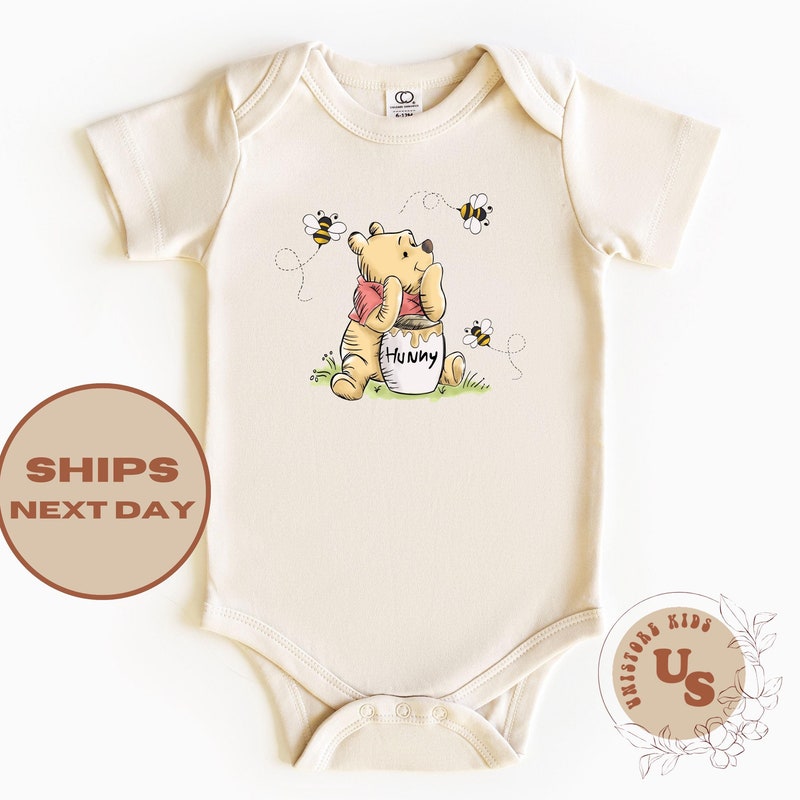 Newborn Pooh Bear Onesie - Etsy