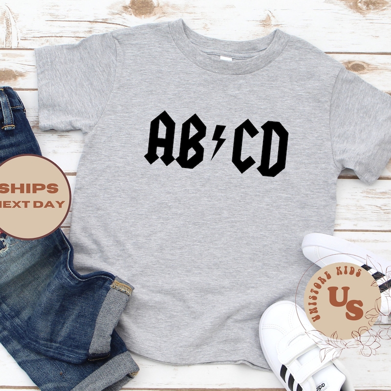 Abcd Toddler Shirt - Etsy