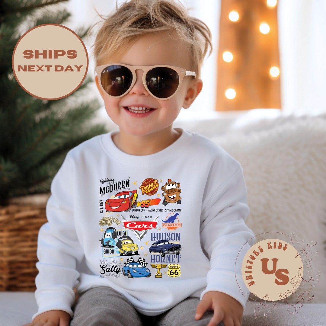 Disney Pixar Cars Kids Shirt, Mcqueen and Friends Toddler Shirt ...