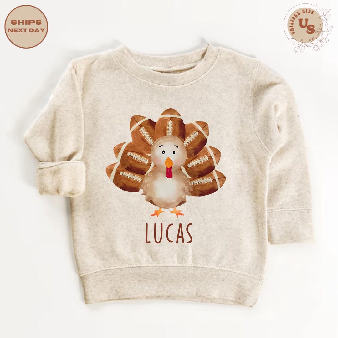 Custom Turkey Sweatshirt, Football Custom Name T-shirt, Thanksgiving ...