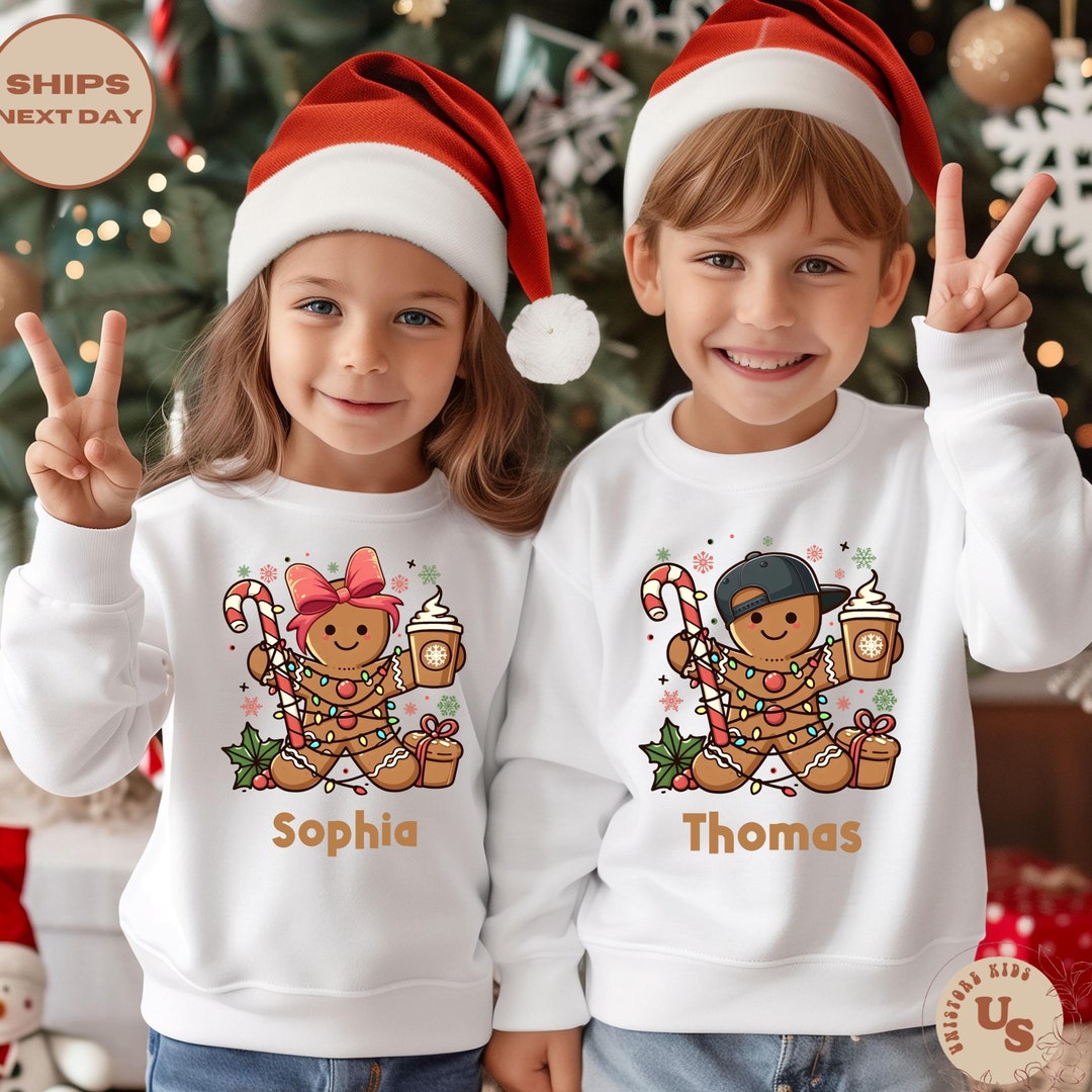 Custom Gingerbread Toddler Sweatshirt, Gingerbread Girl Shirt ...