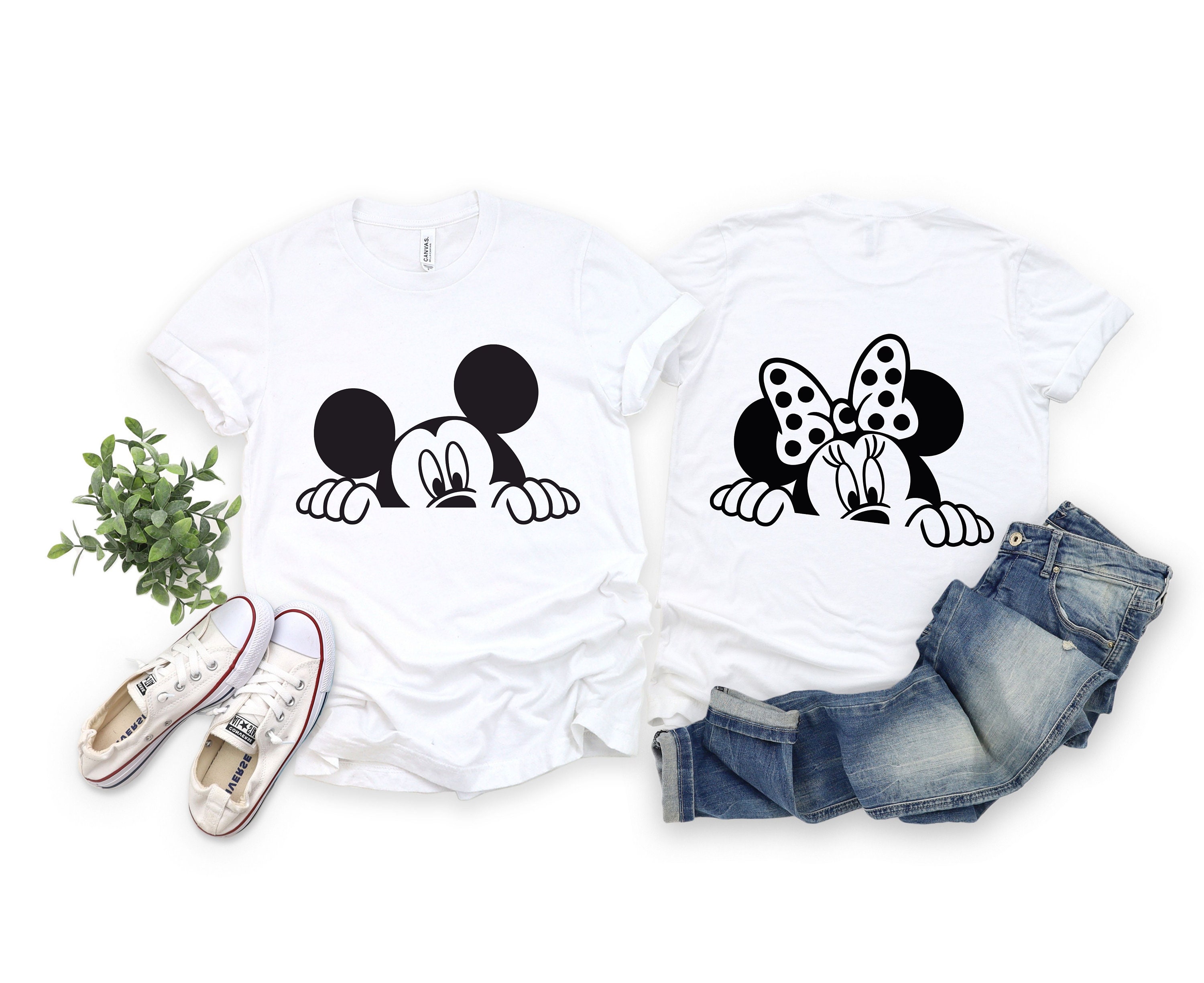 Camisetas De Mickey Y Minnie Para La Familia