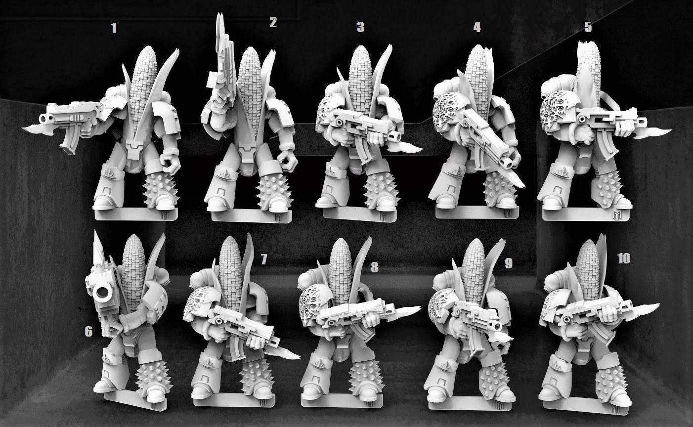 Colonel Korn Khorne-like Kernel Corn Space Soldier Marine Miniature ...