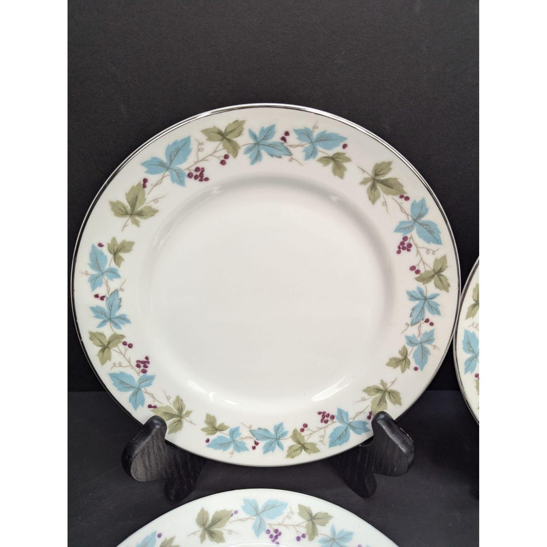 Vintage Fine China Japan MS 6701 Grapes and Vines Pattern Salad Plate ...