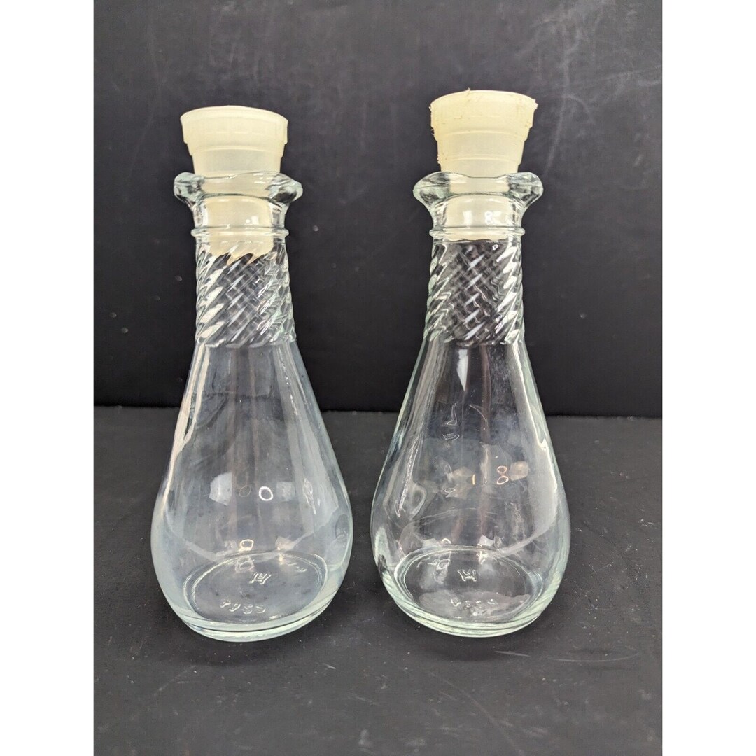 Vintage '50s Hazel Atlas Cruet Clear Glass With Plastic - Etsy