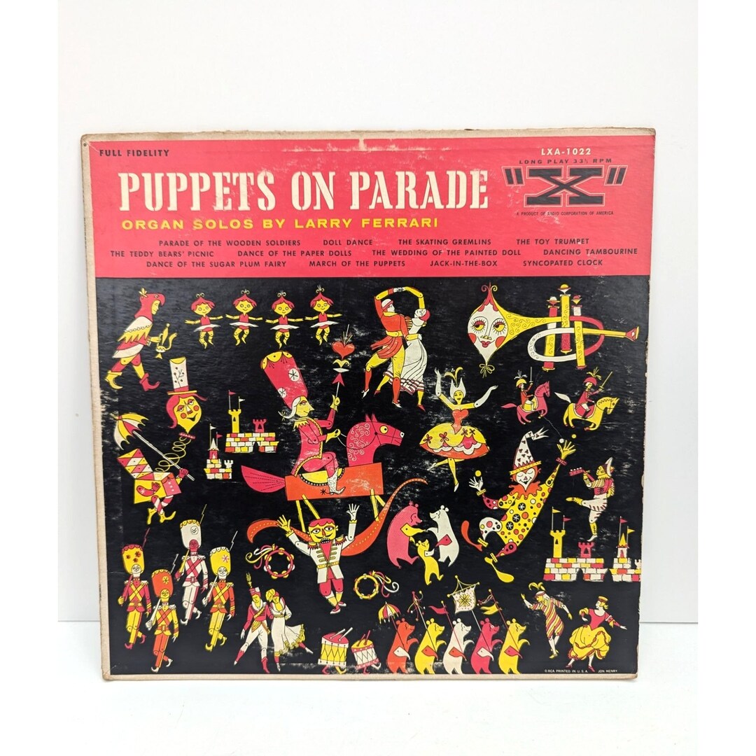 Puppets on Parade Organ Solos by Larry Ferrari x Gruve LXA-1022 RCA - Etsy