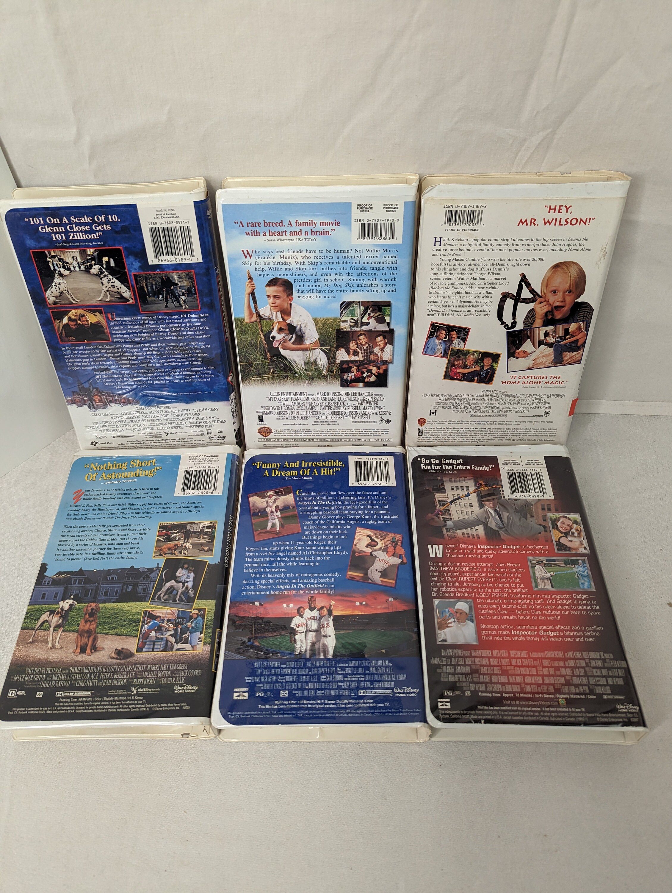 Collection of 6 VHS Tapes in Clamshell Cases Various Titles - Etsy