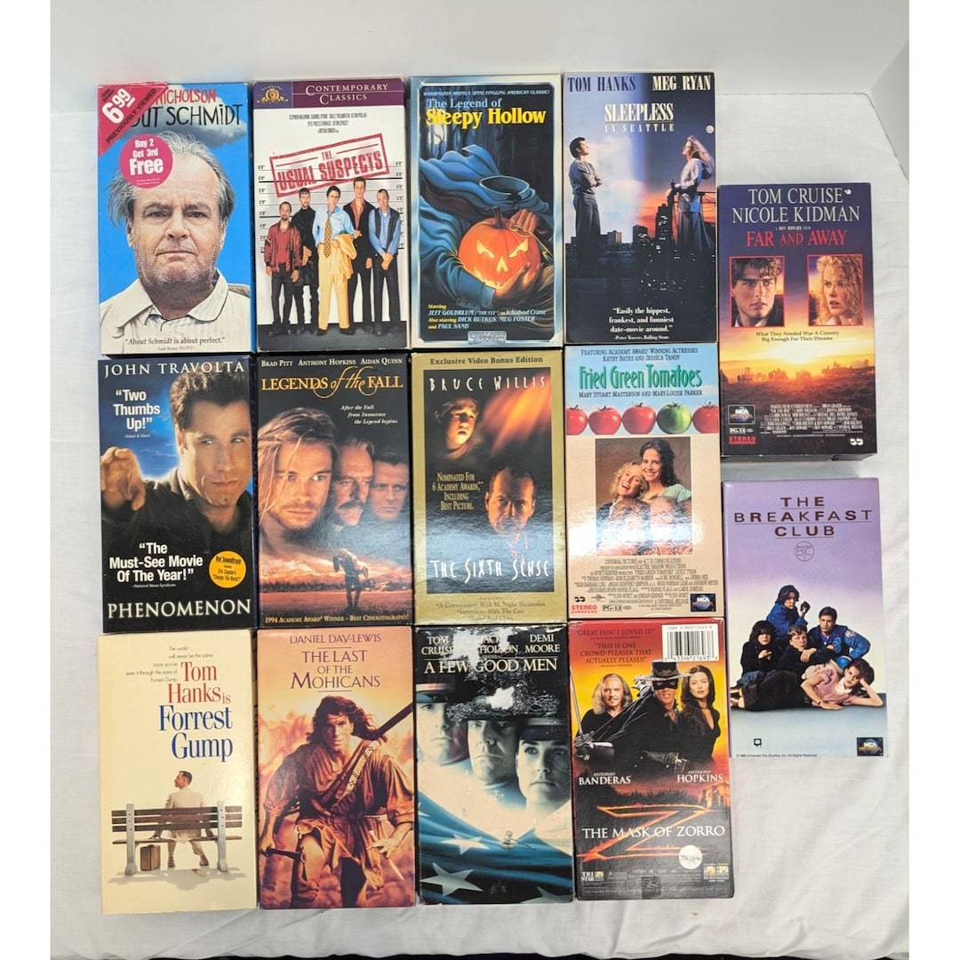 VHS Movies Lot of 14 Preowned Read Description - Etsy