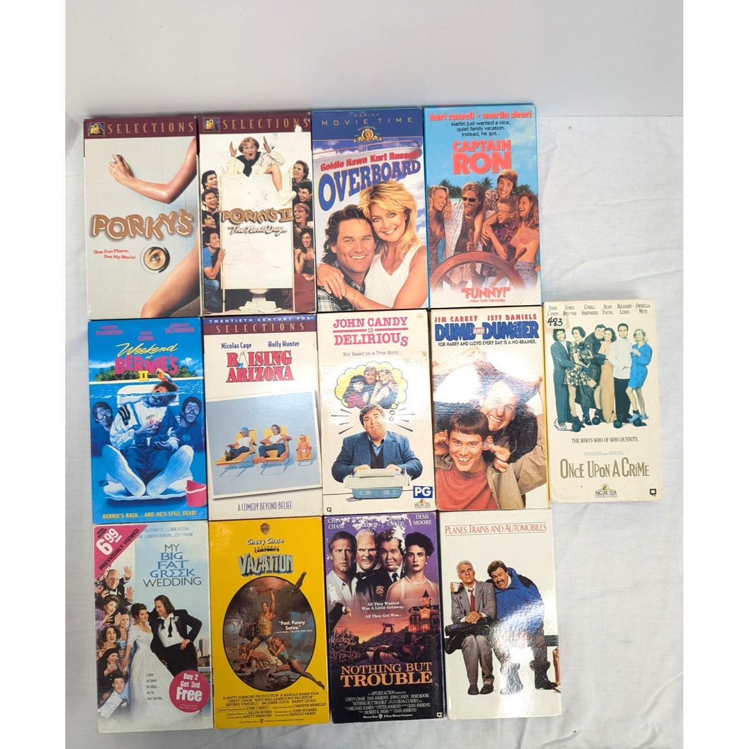 VHS Movies Comedies Lot of 13 Read Description for Titles - Etsy