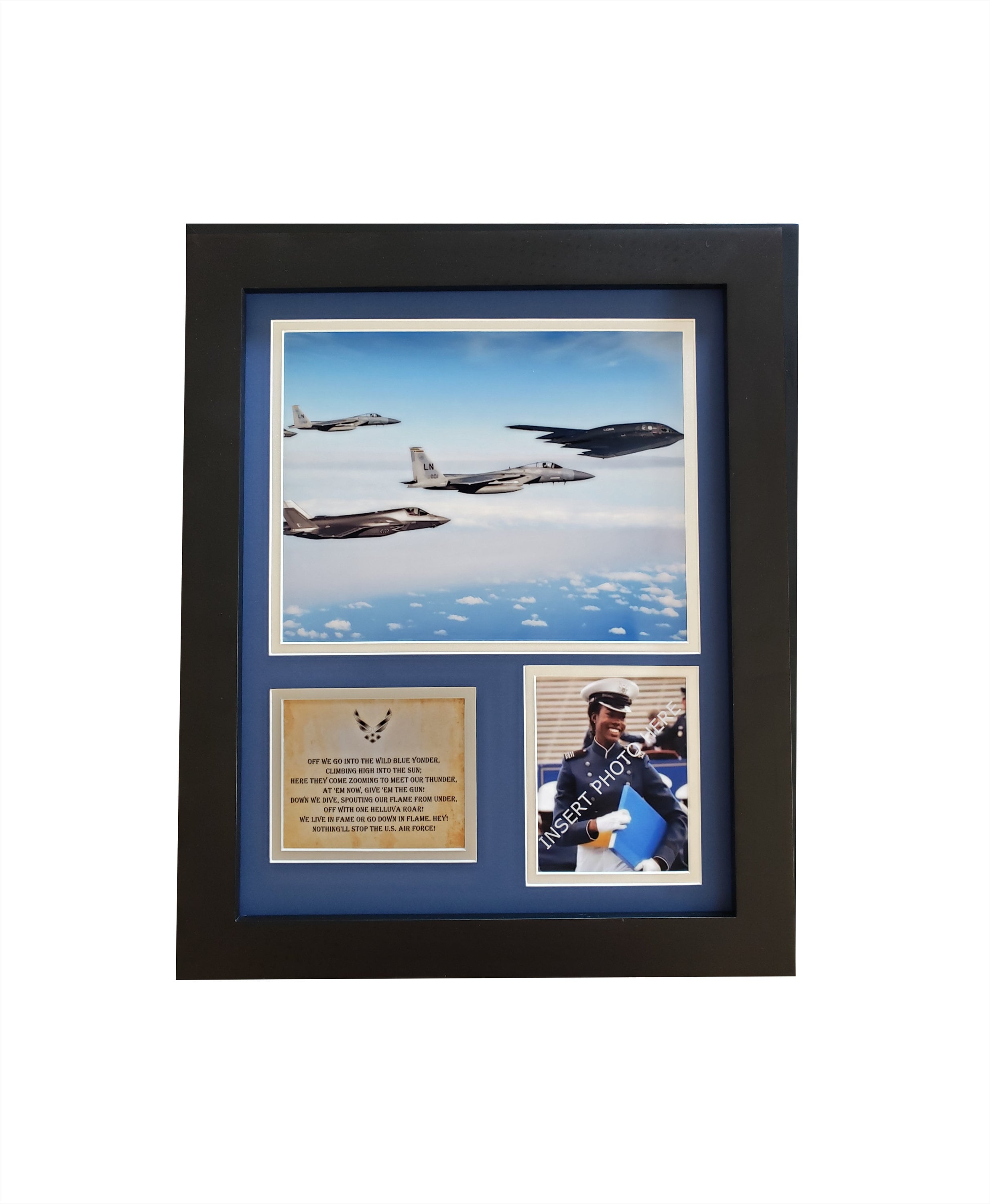Personalized Air Force Frame 13x16 - USAF Military Gift -military Mom ...