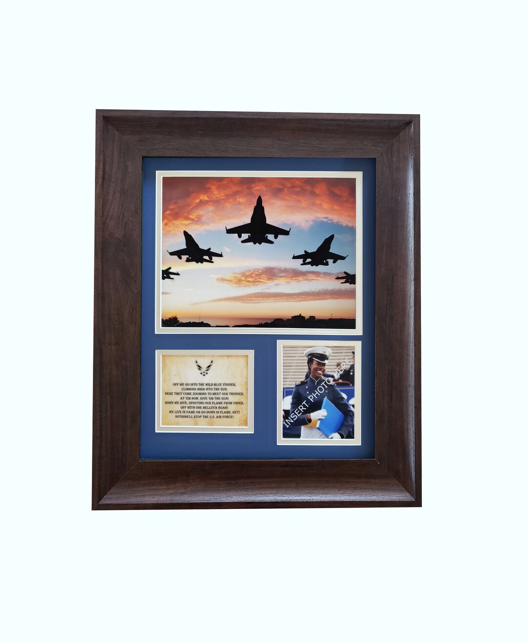Air Force Retirement Graduation Gift Frame 13x16 - USAF Military Gift ...