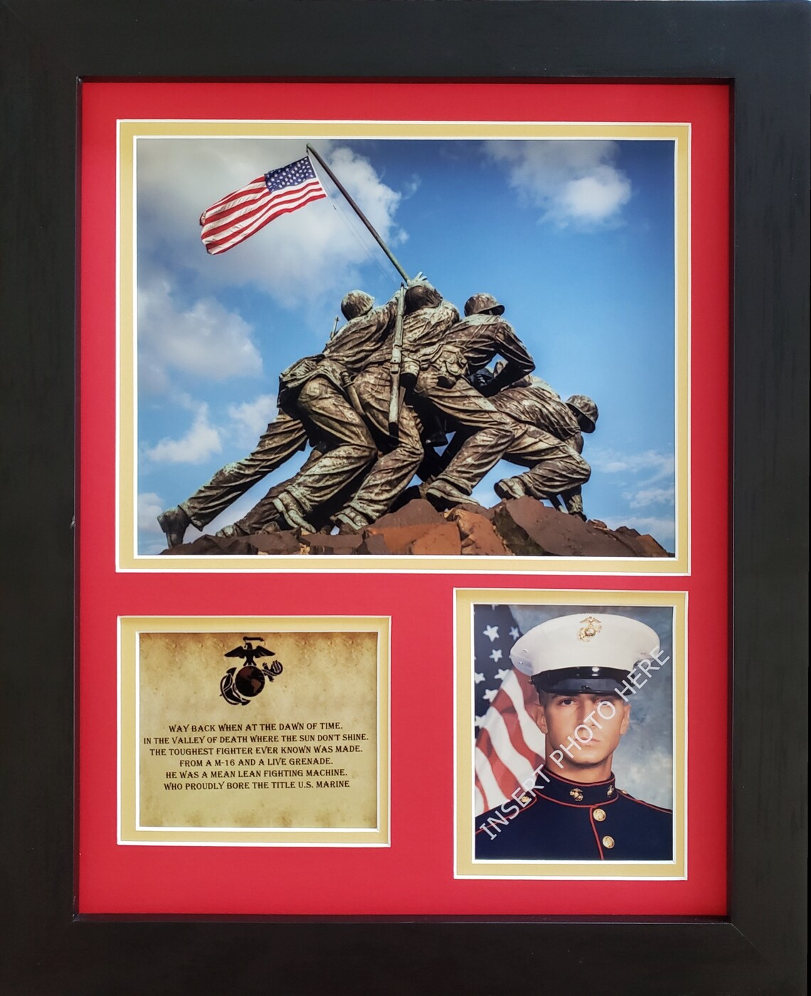 Personalized Marine Frame 14x17 - USMC Military Gift - Military Mom ...