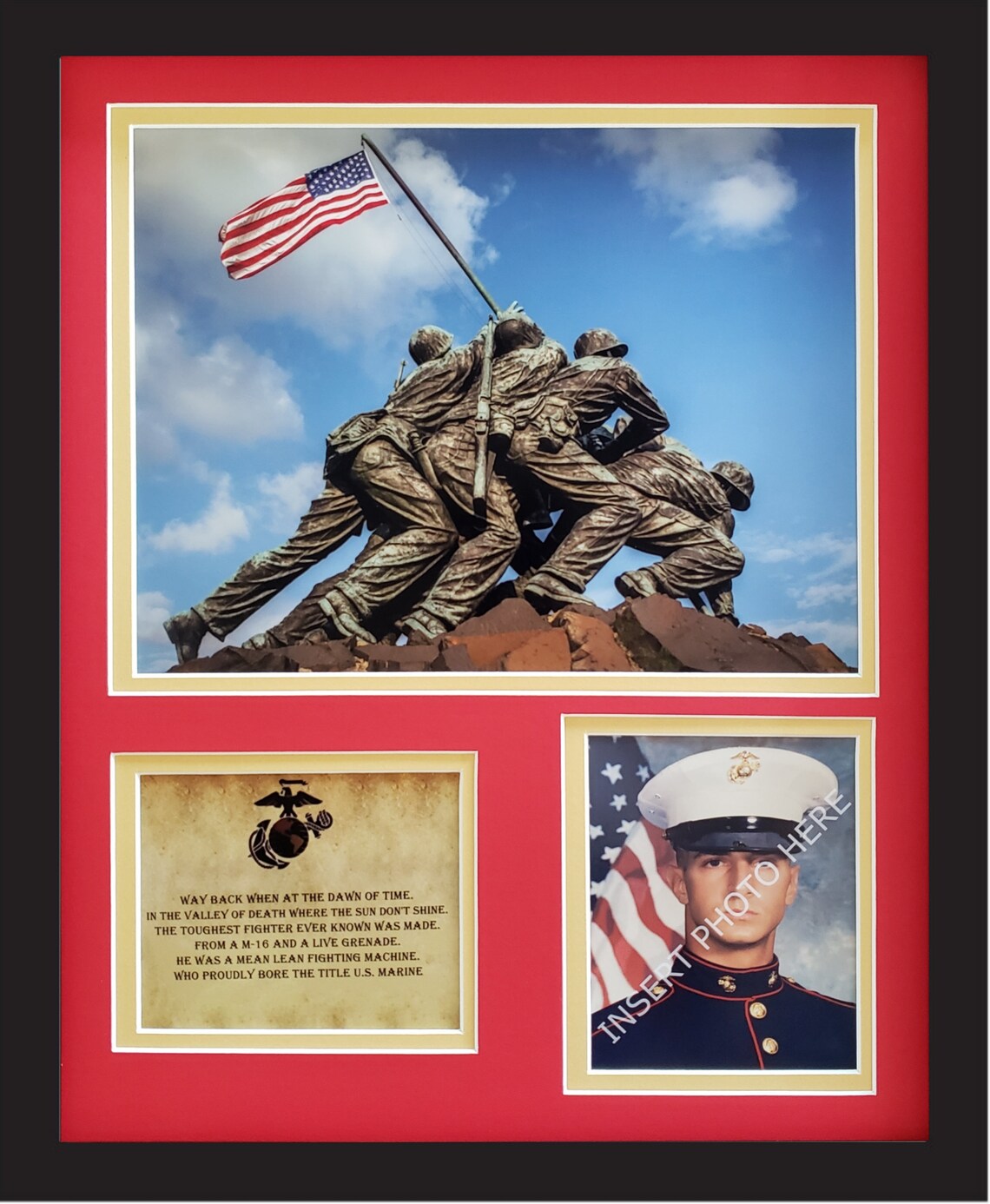 Personalized Marine Frame 14x17 - USMC Military Gift - Military Mom ...