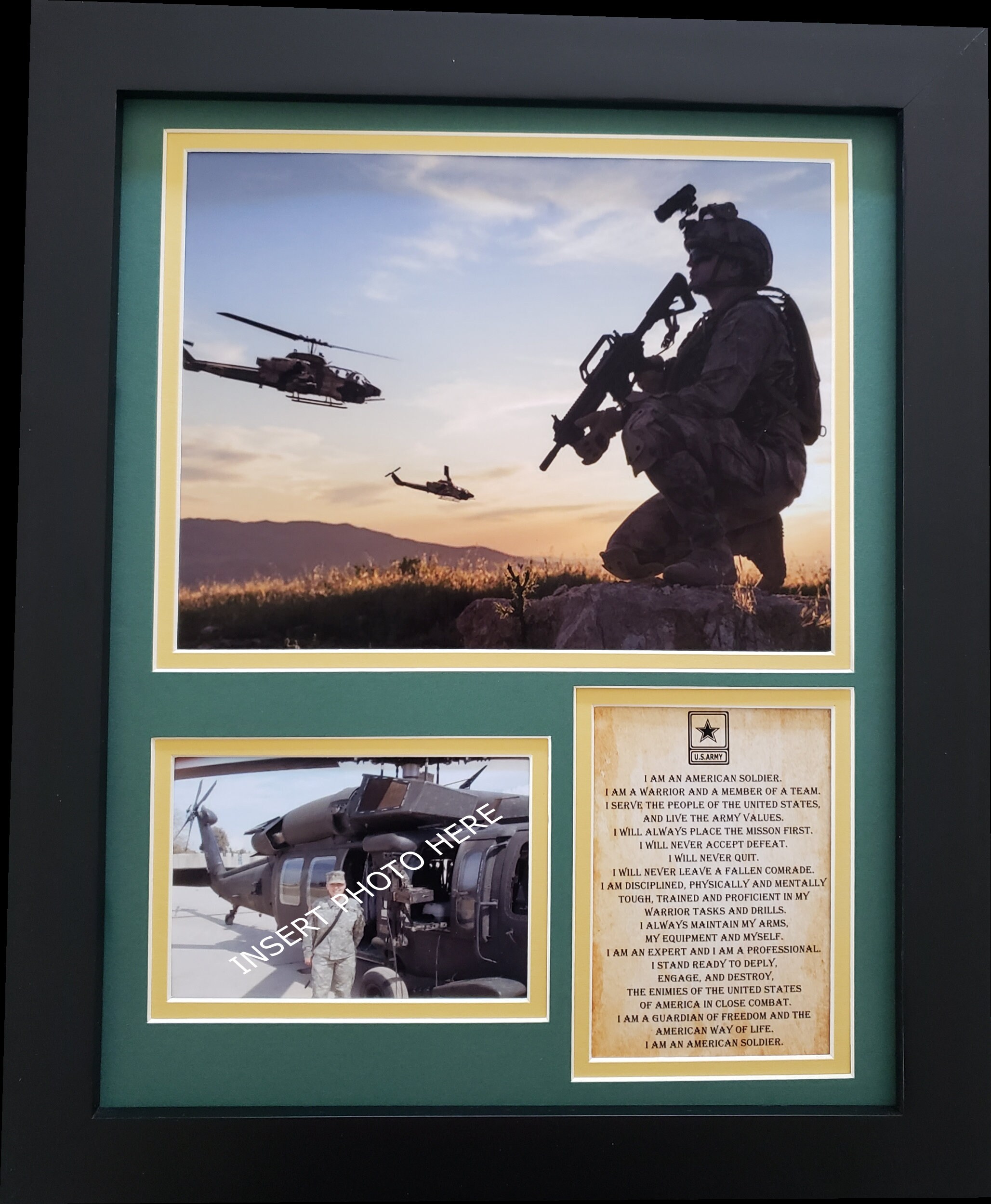 Personalized Army Frame 13x16 - USA Military Gift - Military Mom-dad ...