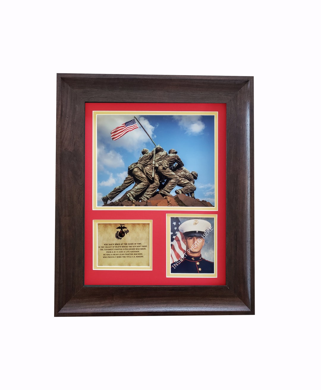 Personalized Marine Frame 13x16 - USMC Military Gift - Military Mom ...