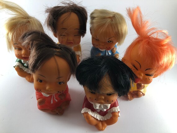 Vintage Imperial 1972 Crying Sassy Cheeky Angry Dolls | Etsy UK