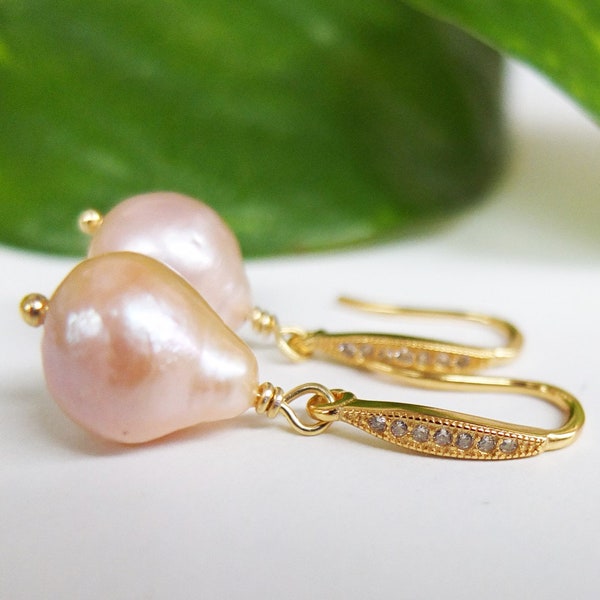 Orecchini di perle rosa - Etsy Italia