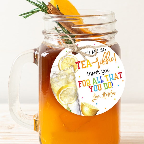 Tea Party Favor Tags - Etsy