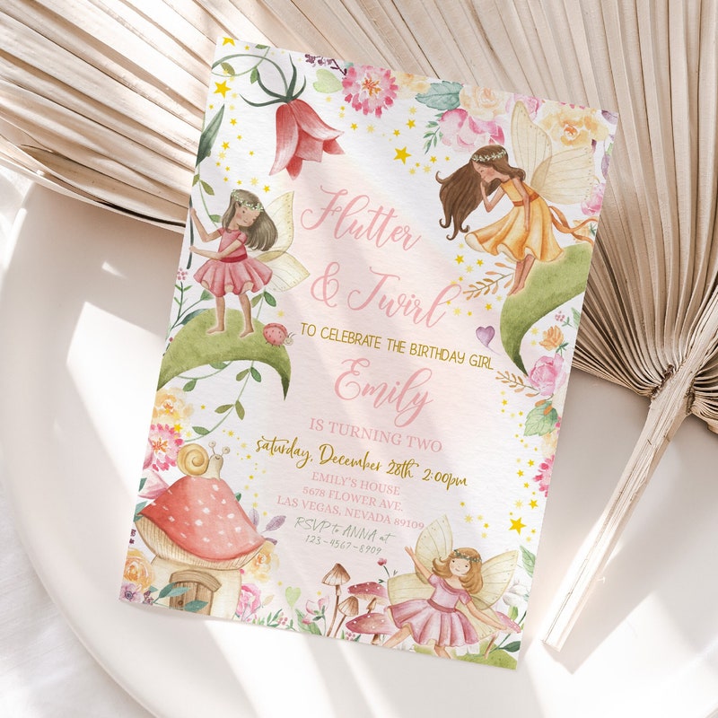 Fairy Invitations - Etsy