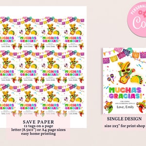 Fiesta Favor Tags Taco Bout A Baby Gift Tags Mexican Birthday Party ...