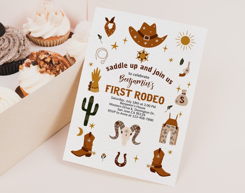 Western Invitation Birthday Party Country Invites Wild West - Etsy
