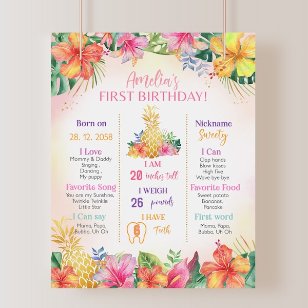 Luau First Birthday - Etsy