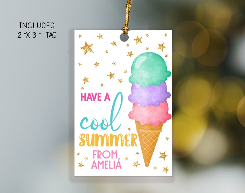 Summer Gift Tags Break End of School Year Kids Party Favor Last Day ...