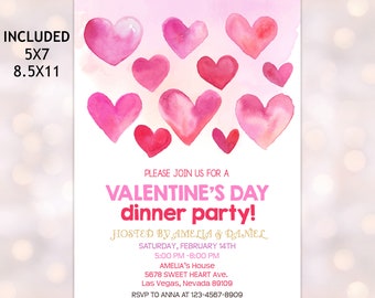 Valentine's Day Invitation Brunch Party Invite Valentines | Etsy