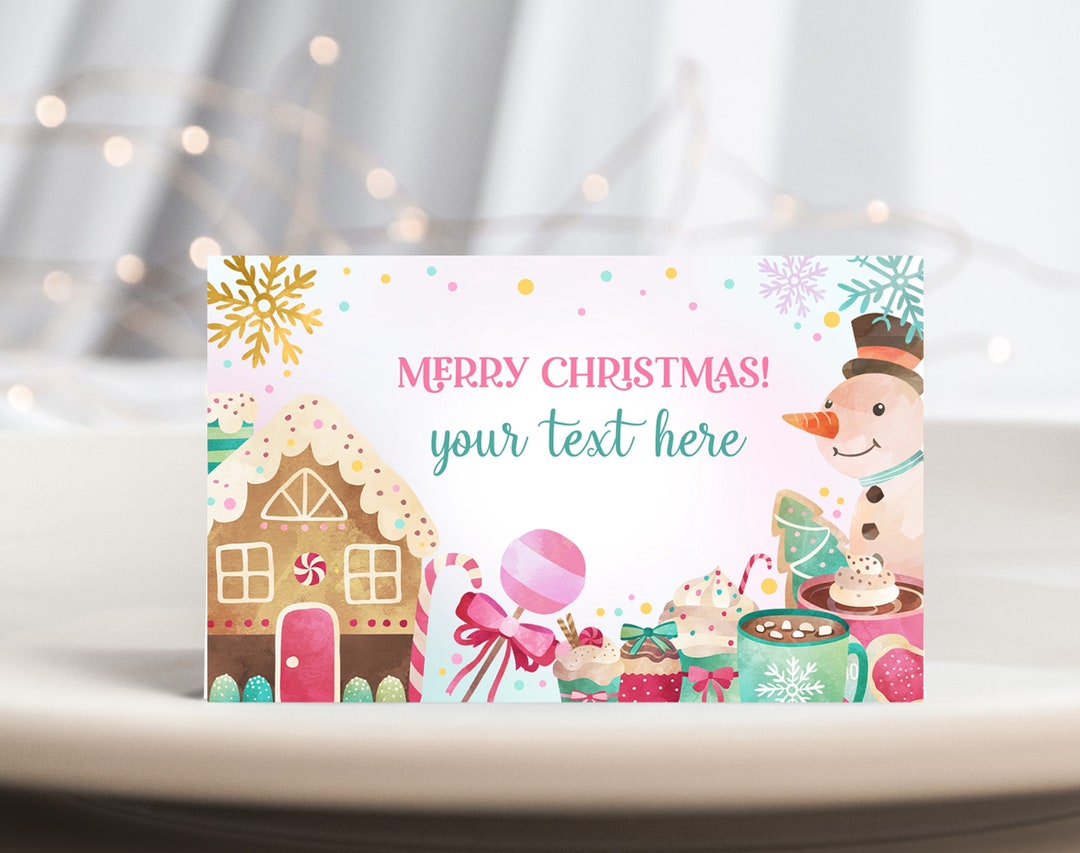 Gingerbread House Food Tents Kids Christmas Birthday Party Decor Girl ...
