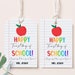 EDITABLE Back to School Gift Tag Happy First Day of School Tag - Etsy