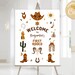 Western Welcome Sign Rodeo Birthday Party Signs Wild West Poster Cowboy ...