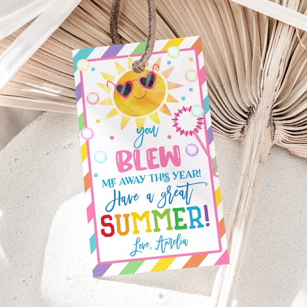 You Blew Me Away This Year Tags, End of School - Etsy