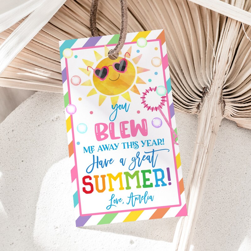 You Blew Me Away This Year Bubble Tags - Etsy