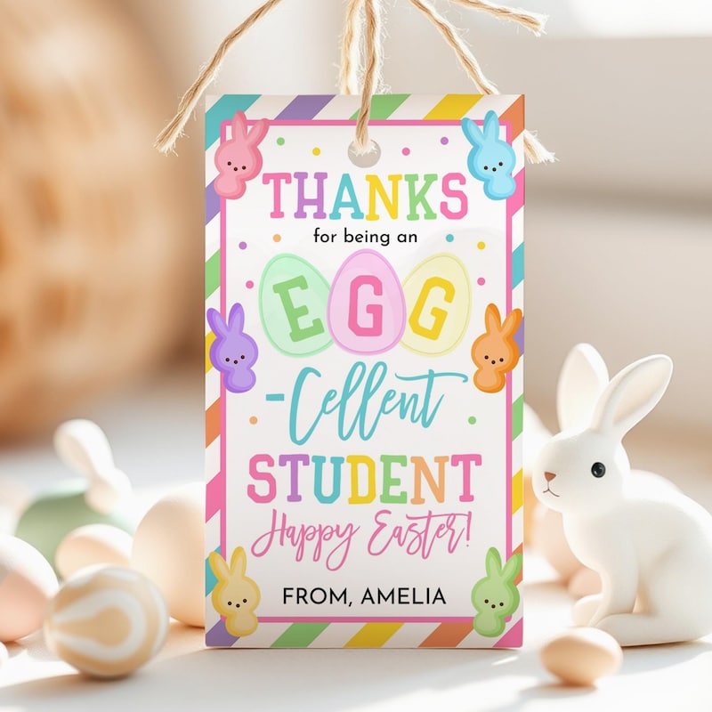 Easter Tags for Teachers - Etsy