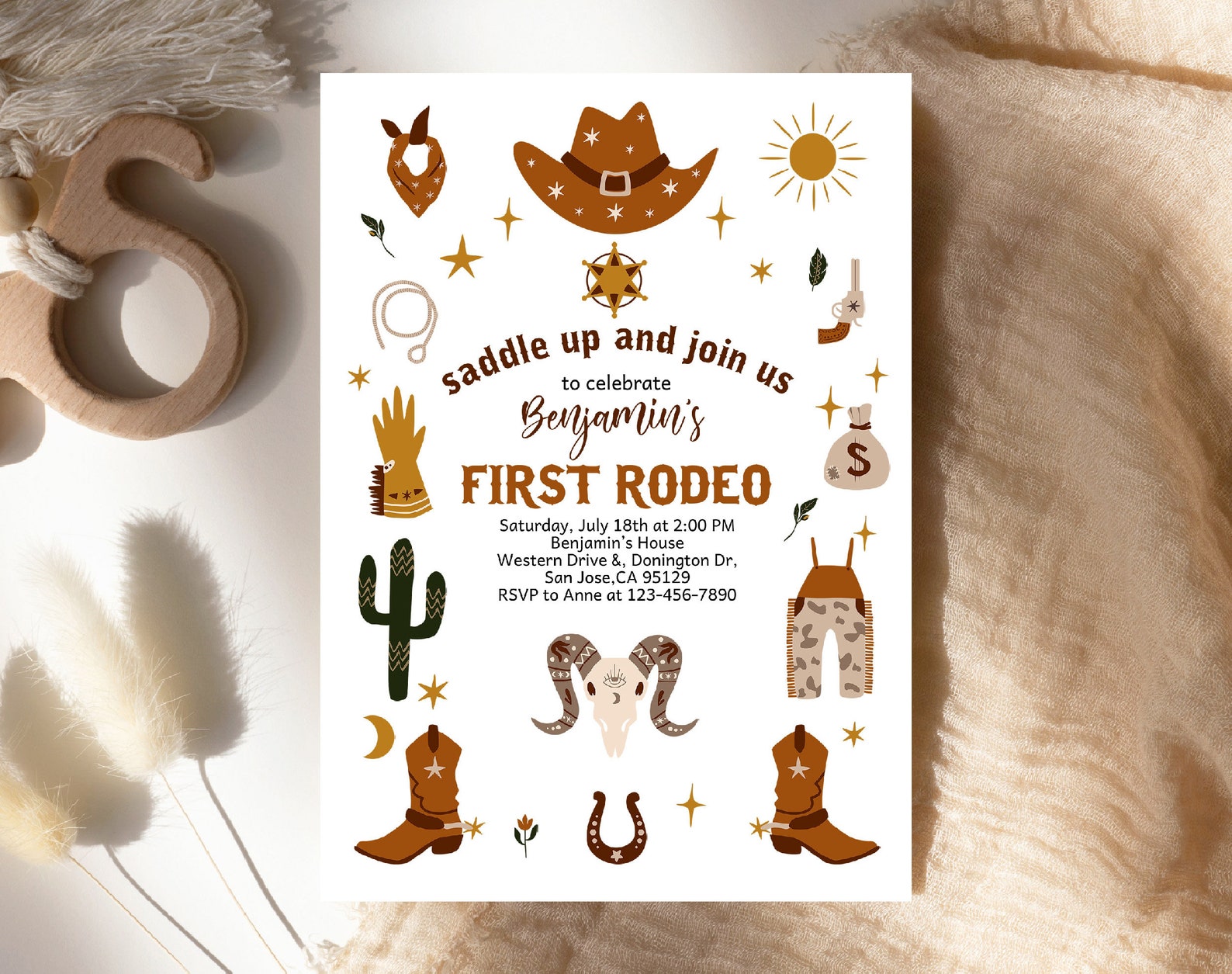 Western Invitation Birthday Party Country Invites Wild West - Etsy