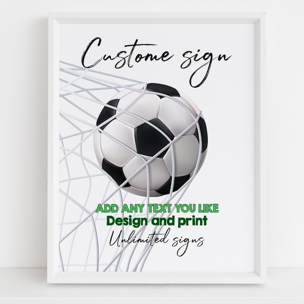 Soccer Sign - Etsy