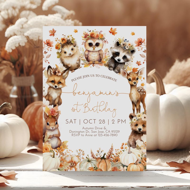 Woodland Birthday - Etsy