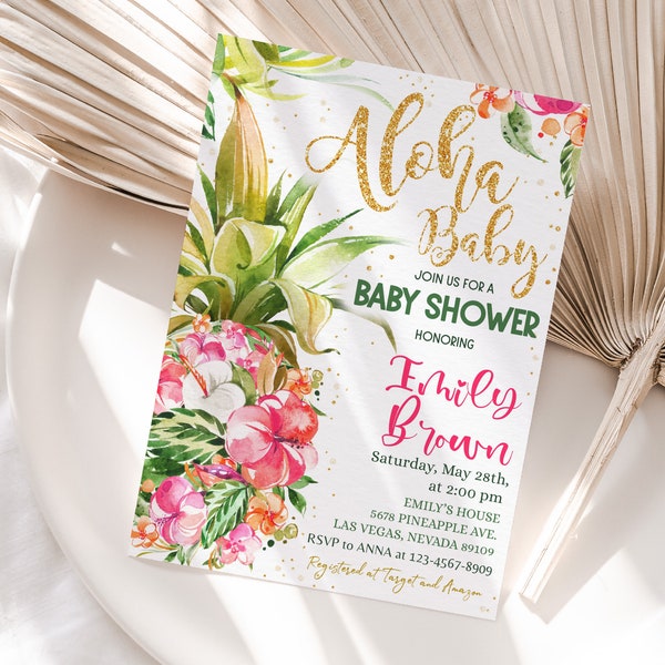 Aloha Baby Shower - Etsy