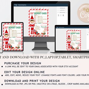 Elf Report Card Christmas Elf Letter From Your Elf Letter to - Etsy