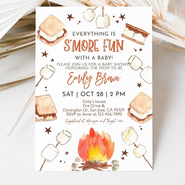 Smore Baby Shower - Etsy