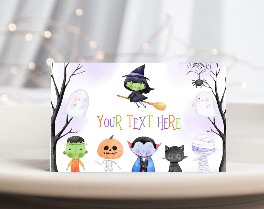 Halloween Birthday Food Tents Kids Halloween Costume Party Decor Spooky ...